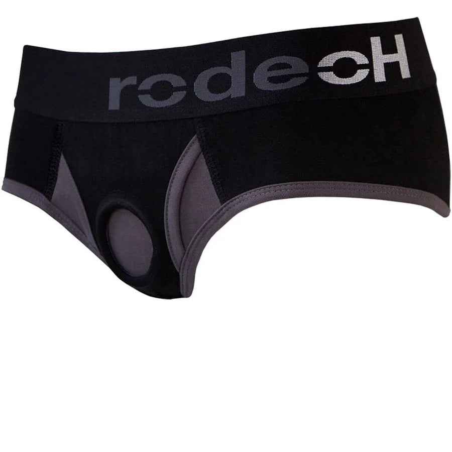 Black & Gray Brief Harness – FB Boutique